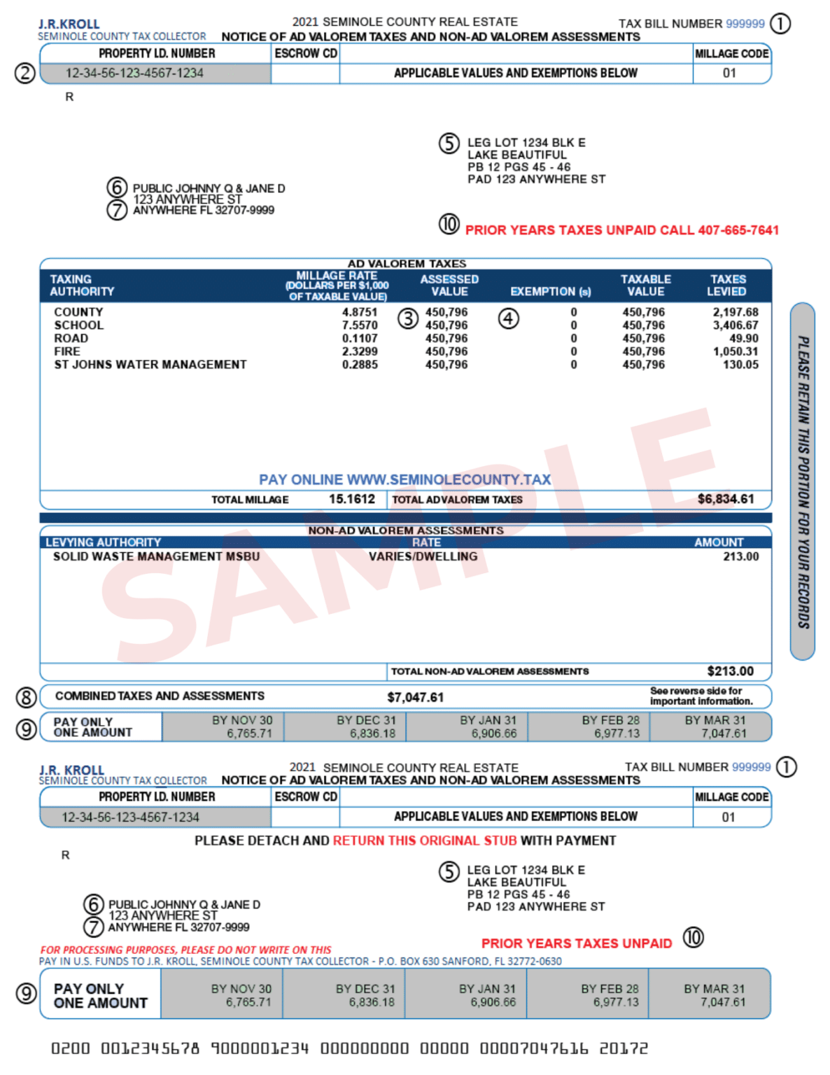 Understanding Your Tax Bill | Seminole County Tax Collectors